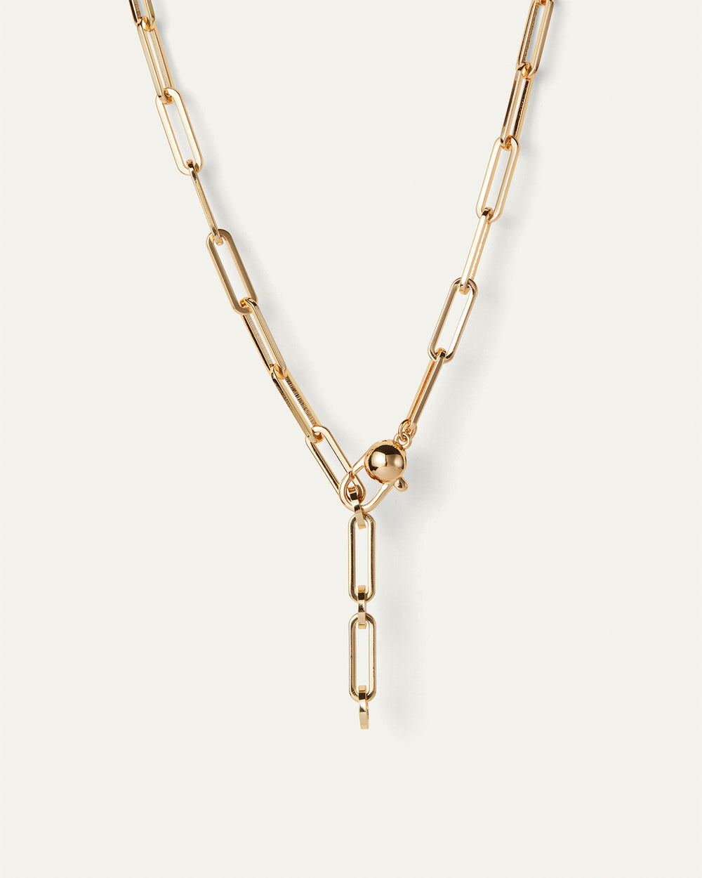 Andi Slim Chain | Gold Paperclip Chain Necklace | JENNY BIRD