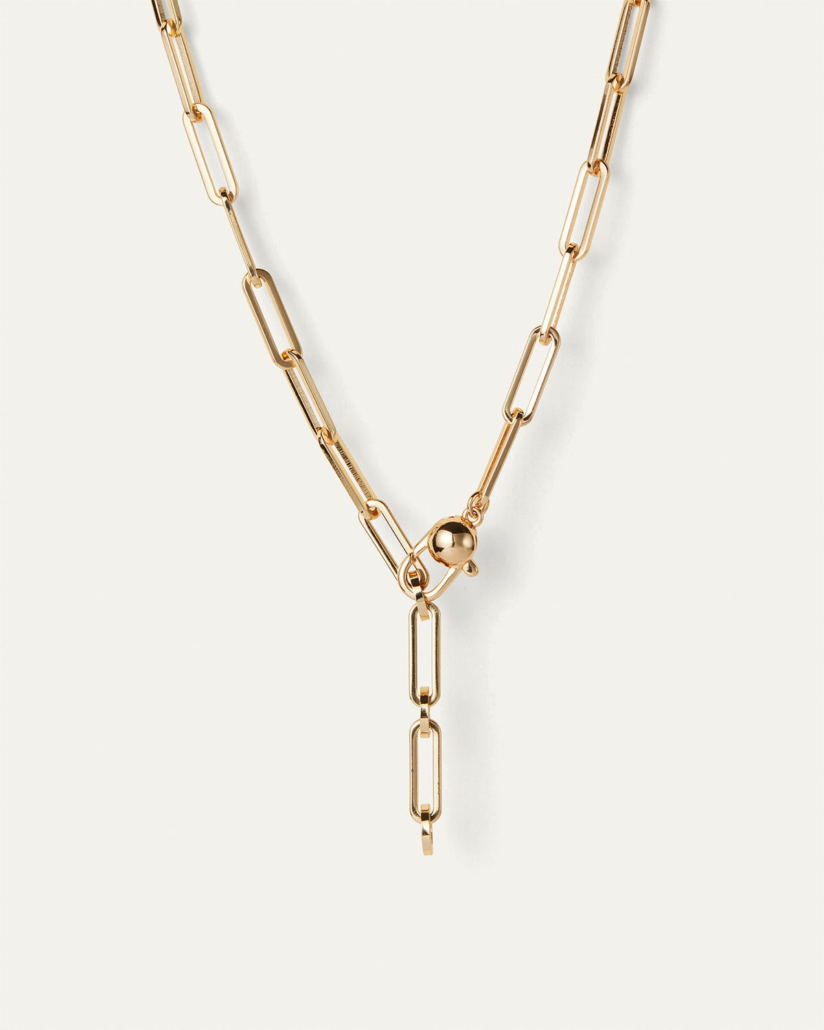 Andi Slim Chain | Gold Paperclip Chain Necklace | JENNY BIRD