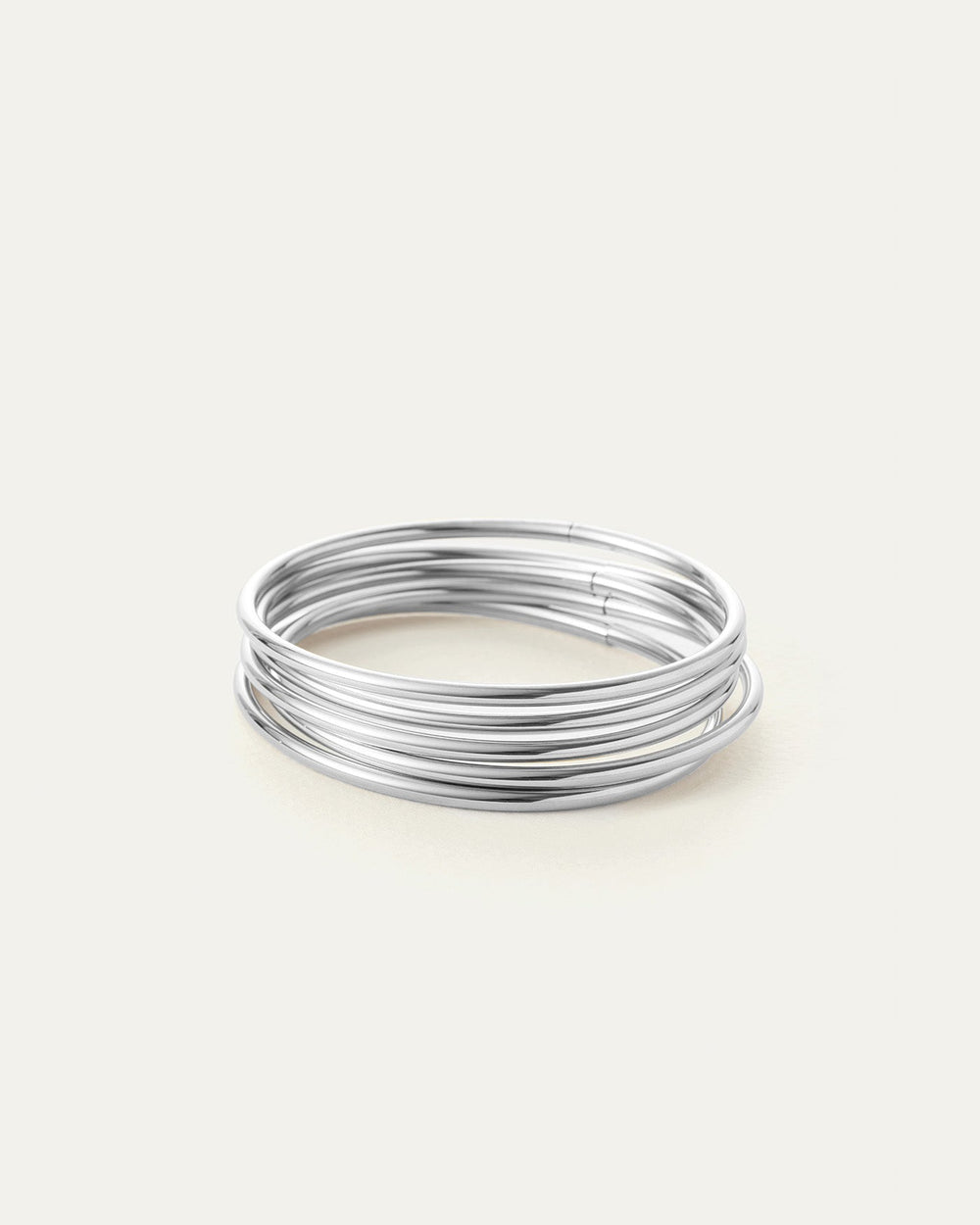 Dane Silver Bangle Bracelet Set for Women | JENNY BIRD