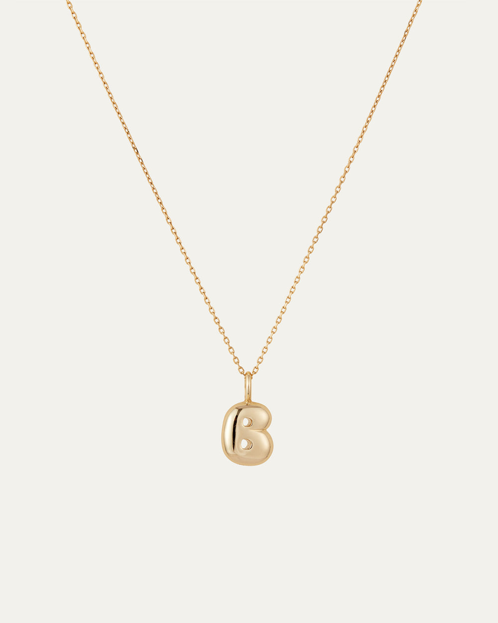 14k Gold Bubble Letter Necklaces | JENNY BIRD