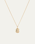 14K Gold Bubble Letter Necklace - B | JENNY BIRD