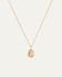 14K Gold Bubble Letter Necklace - B | JENNY BIRD