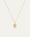14K Gold Bubble Letter Necklace - B | JENNY BIRD
