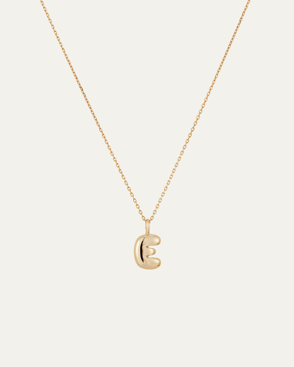 14k Gold Bubble Letter Necklaces | JENNY BIRD