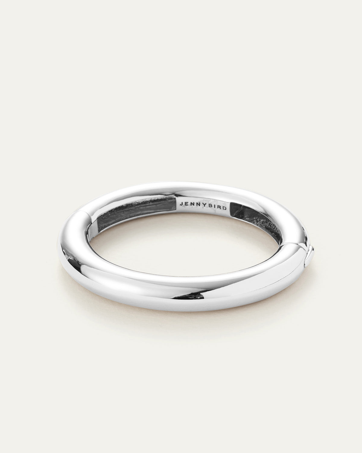 Gia Mega Bangle Silver | JENNY BIRD