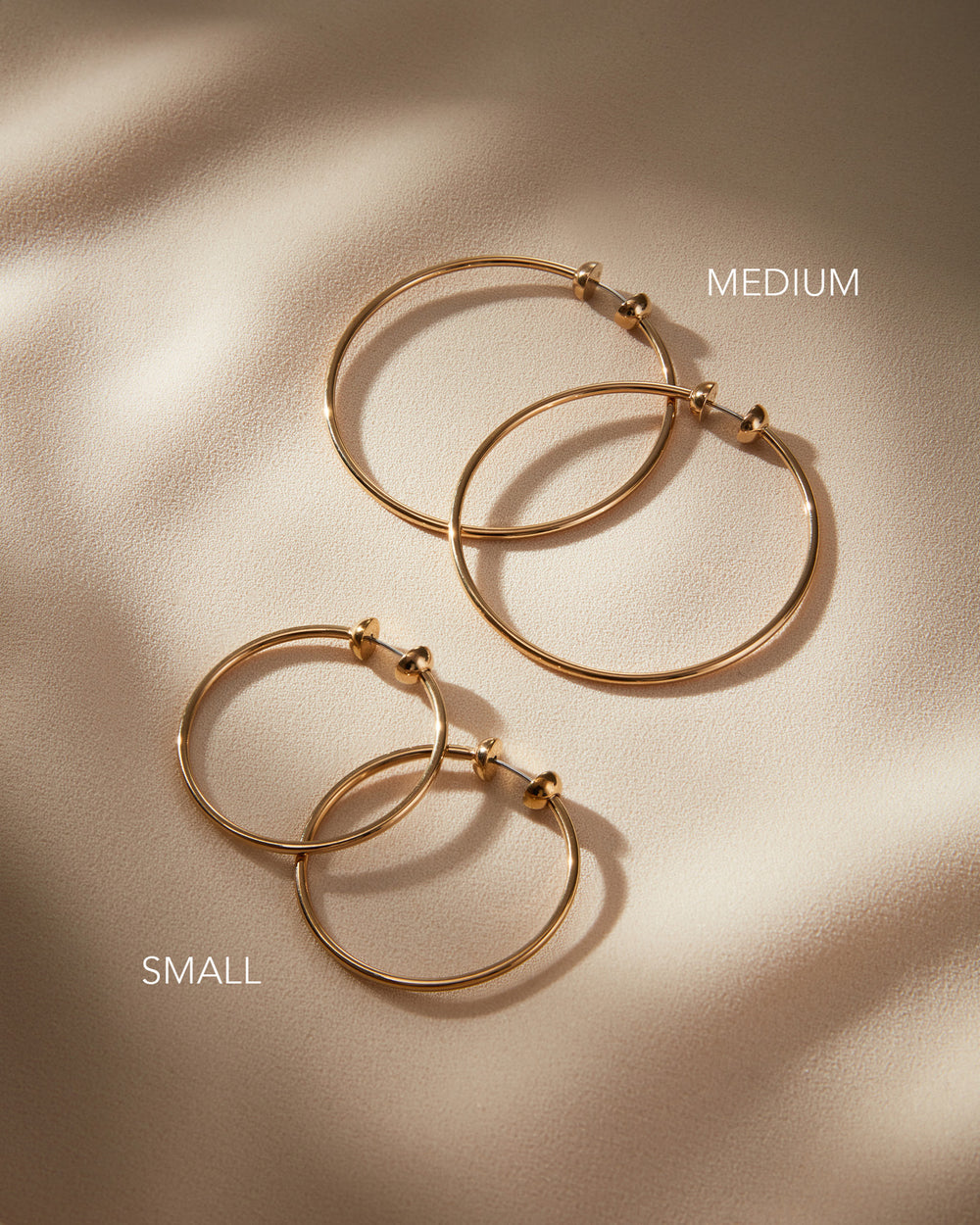Icon Hoops | Small Thin Gold Hoop Earrings | JENNY BIRD