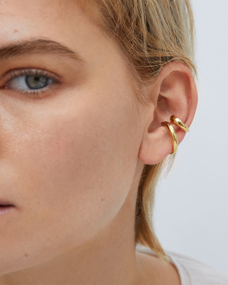 Sila Gold Ear Cuff Set | Small/Large Earrings | JENNY BIRD