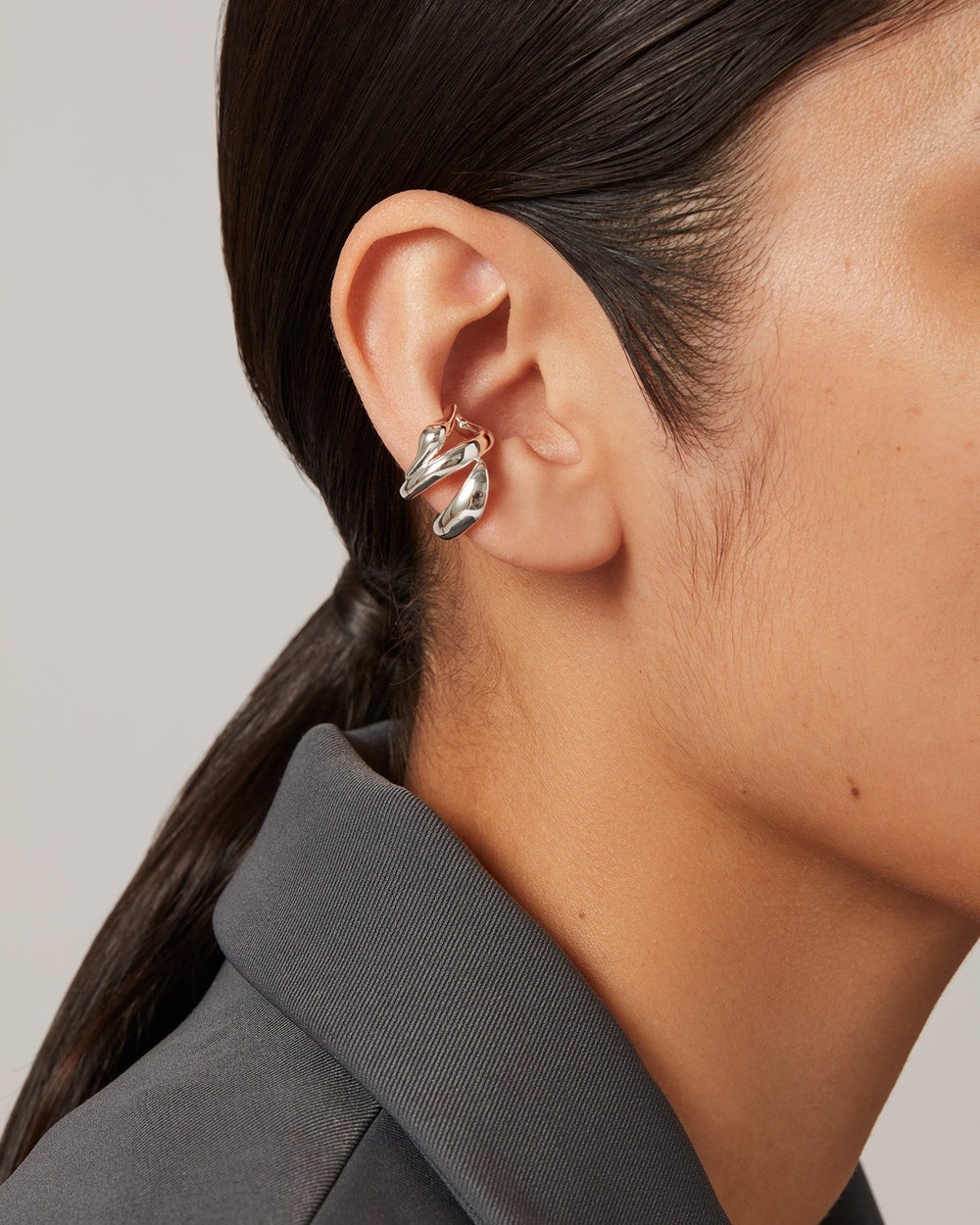 Colette Silver Ear Cuff for Unpierced Ears | JENNY BIRD