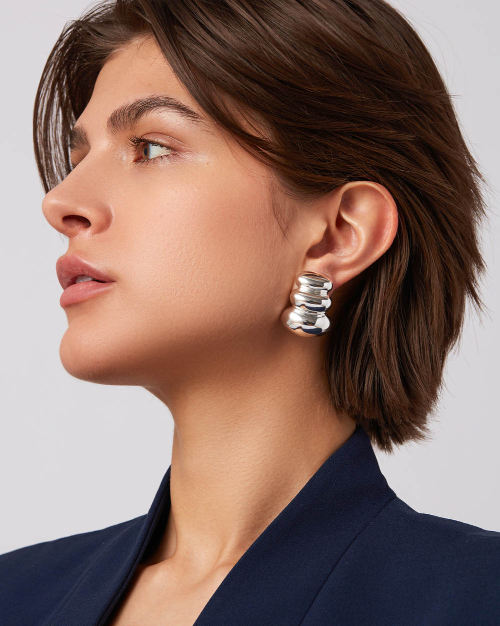 Non-Stop Earrings | Silver Statement Earrings | JENNY BIRD