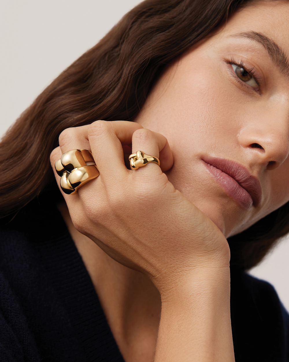 Woven Square Signet Ring | Gold Pinky Ring | JENNY BIRD