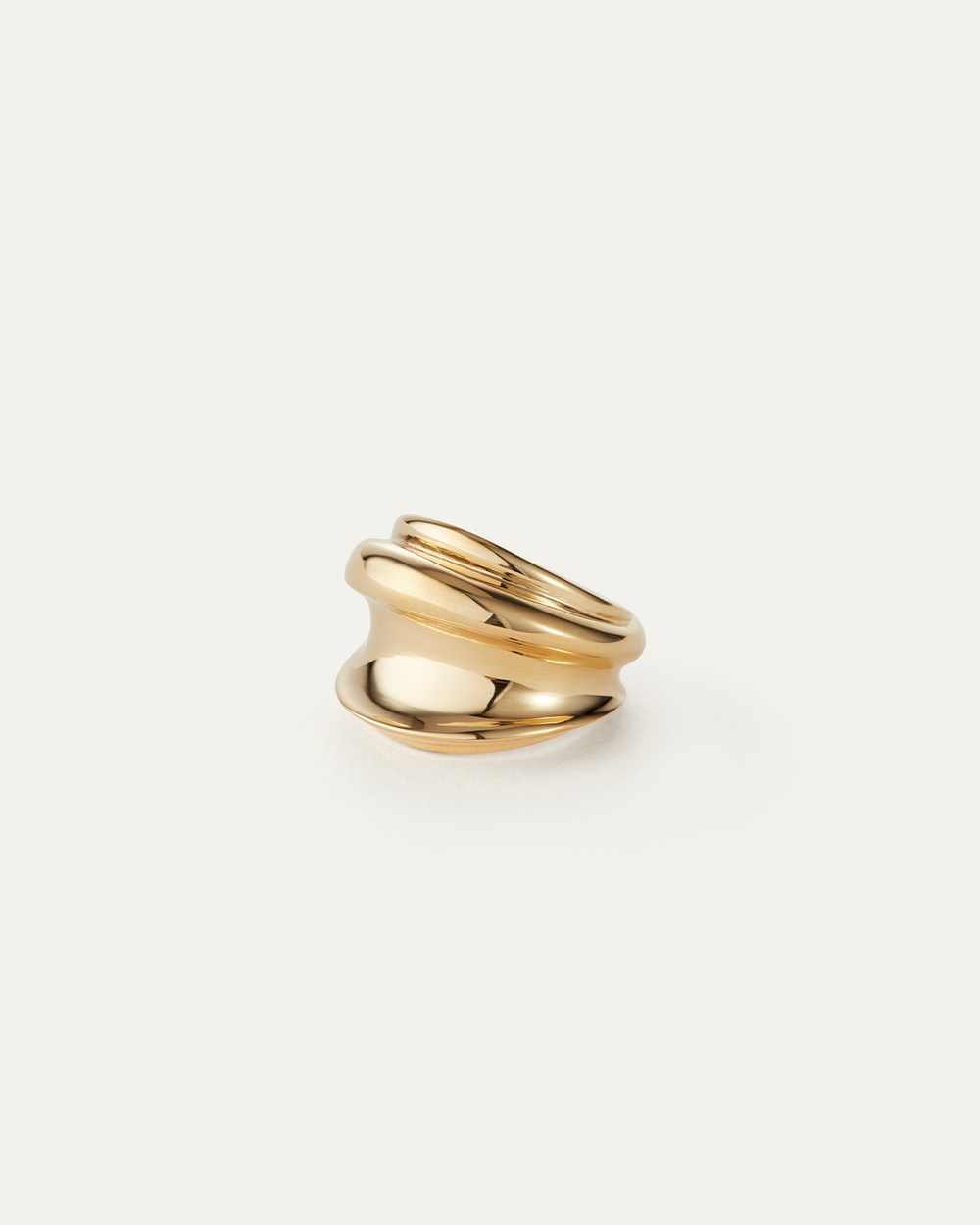 Leona Gold Ring | Pinky Ring | Signet Ring | Large Waterproof Women's Ring | JENNY BIRD