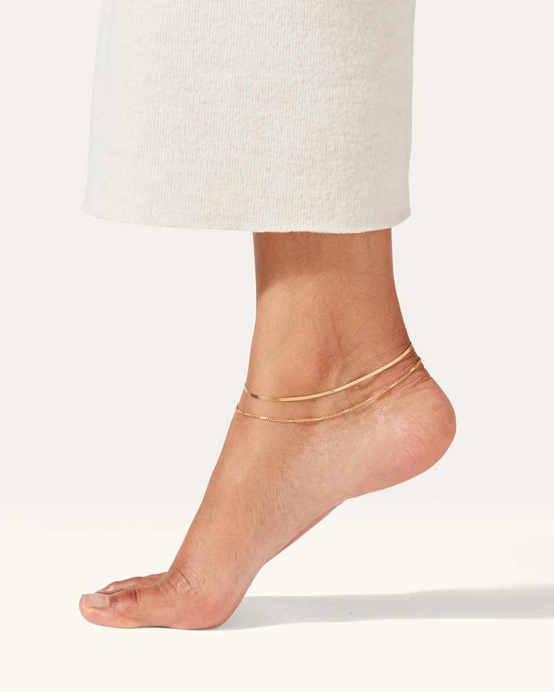 Surfside Anklet - Gold | JENNY BIRD