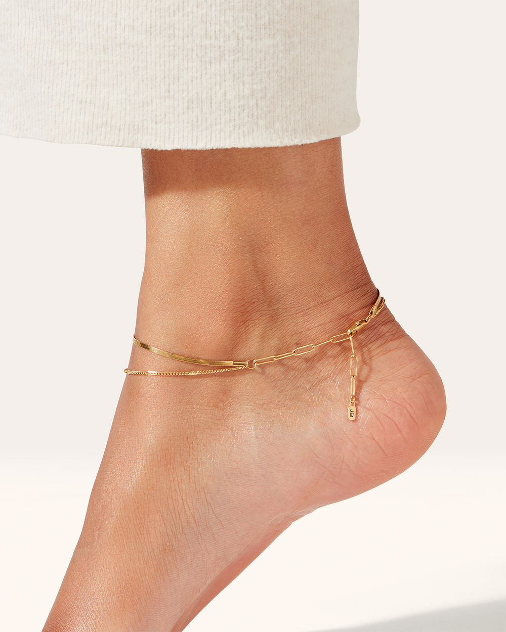 Surfside Anklet - Gold | JENNY BIRD