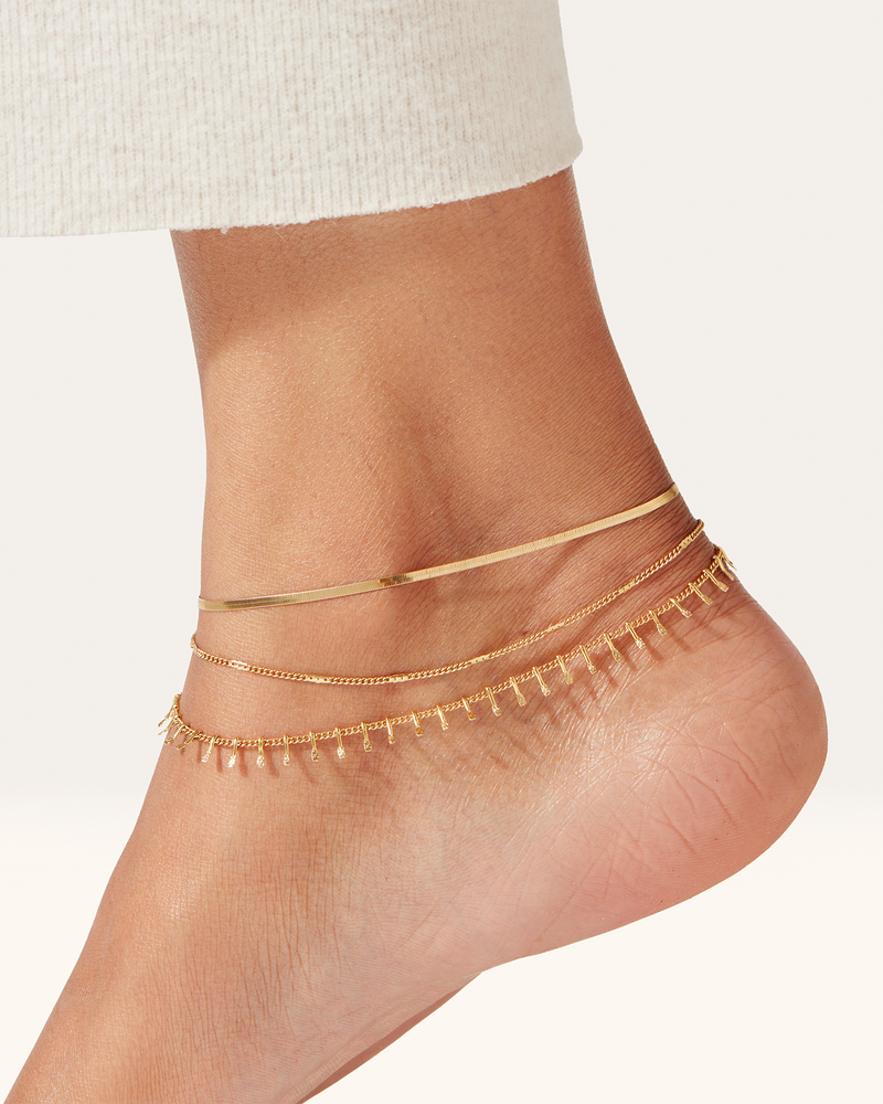 Surfside Anklet - Gold | JENNY BIRD