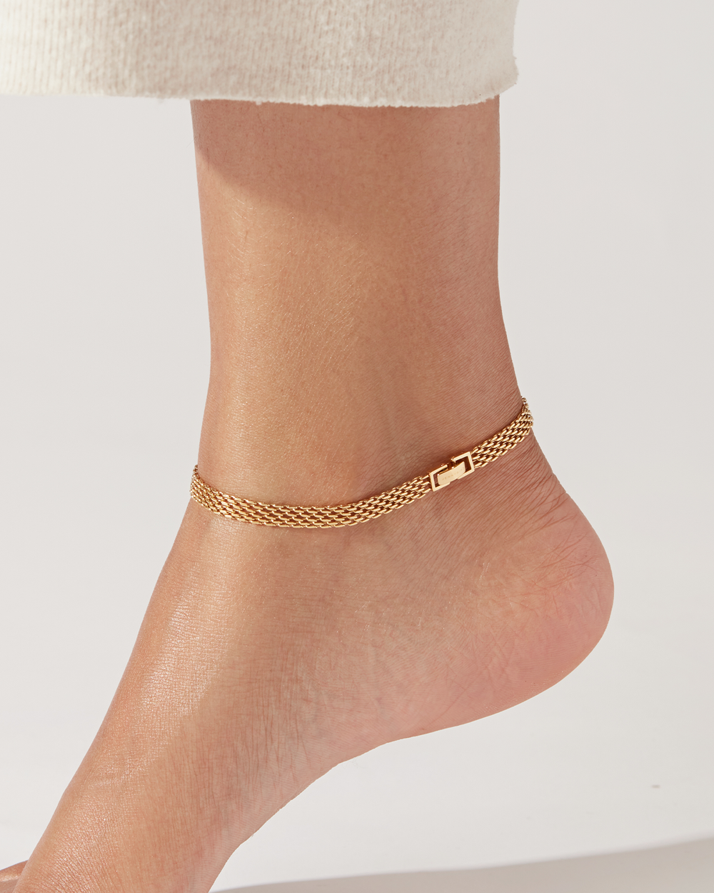 Blythe Gold Waterproof Anklet | Jenny Bird