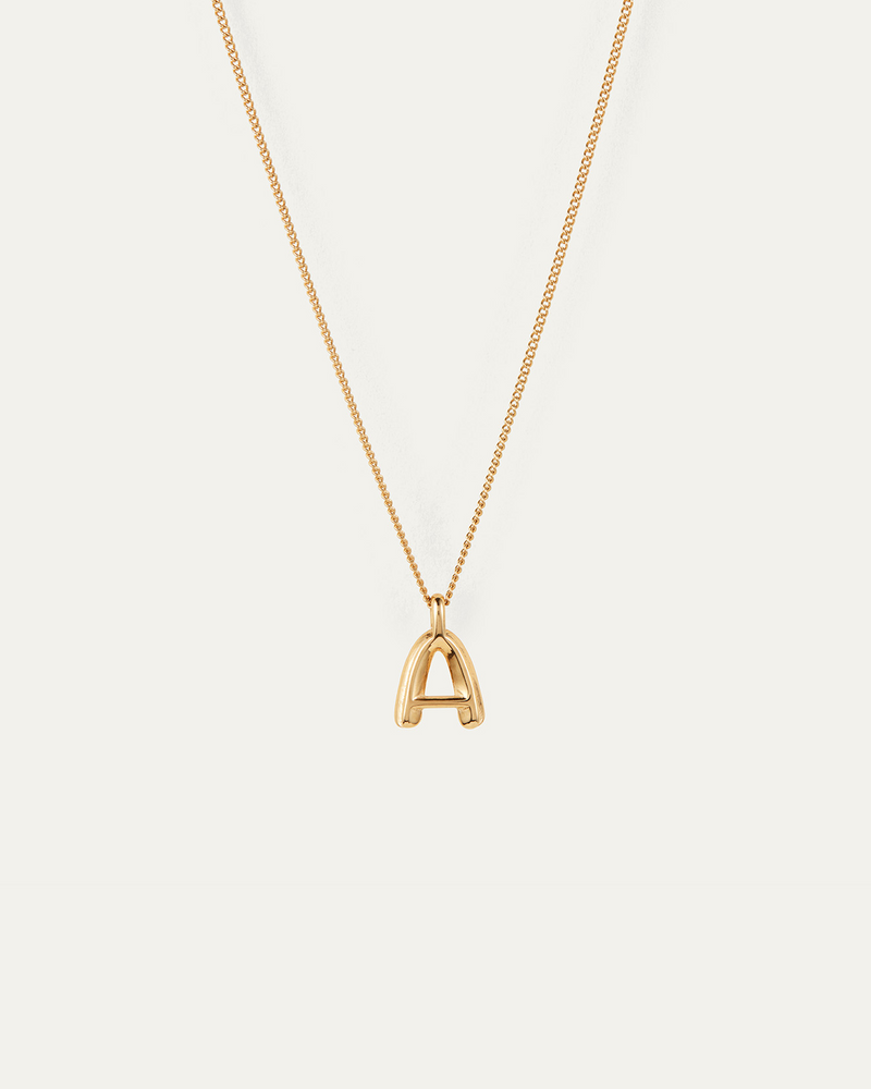 Monogram Necklace | Initial Letter Necklace | Necklace with A | JENNY BIRD