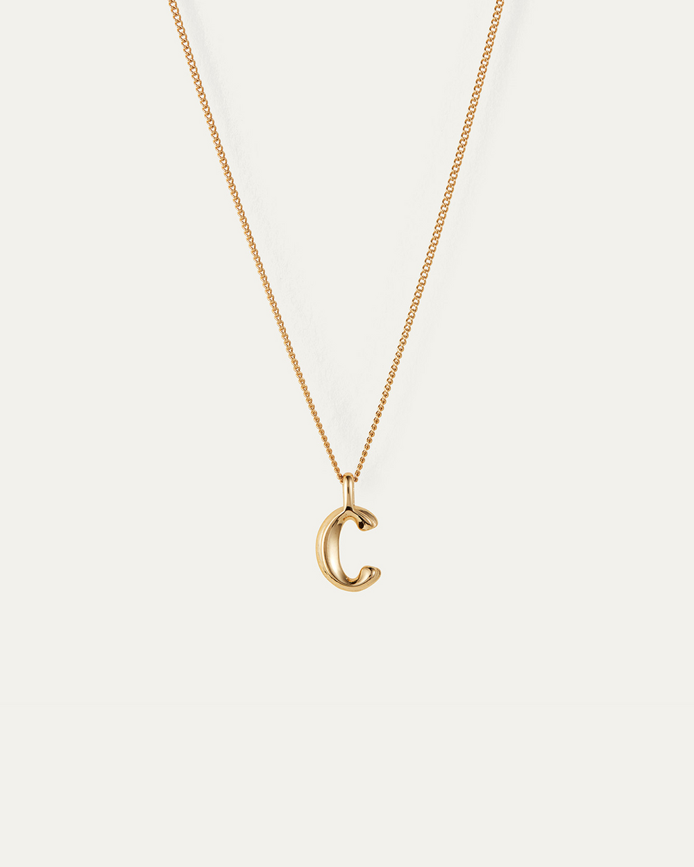 Monogram Necklace | Initial Letter Necklace | Necklace with C | JENNY BIRD
