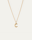 Monogram Necklace | Initial Letter Necklace | Necklace with C | JENNY BIRD