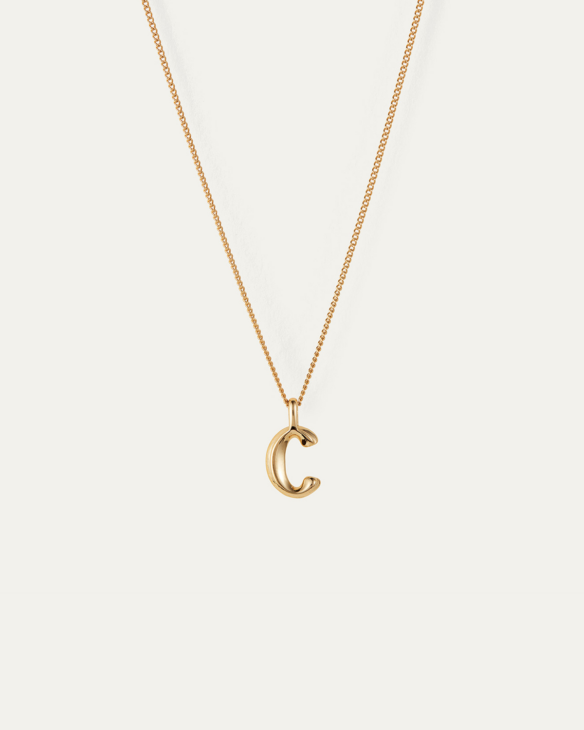 Monogram Necklace | Initial Letter Necklace | Necklace with C | JENNY BIRD