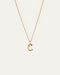 Monogram Necklace | Initial Letter Necklace | Necklace with C | JENNY BIRD