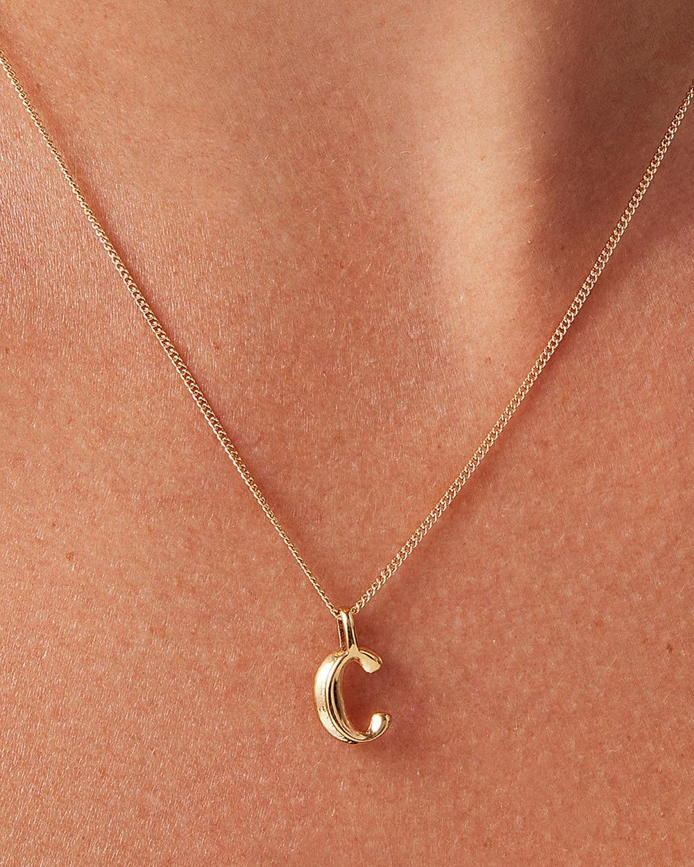 Monogram Necklace | Initial Letter Necklace | Necklace with C | JENNY BIRD