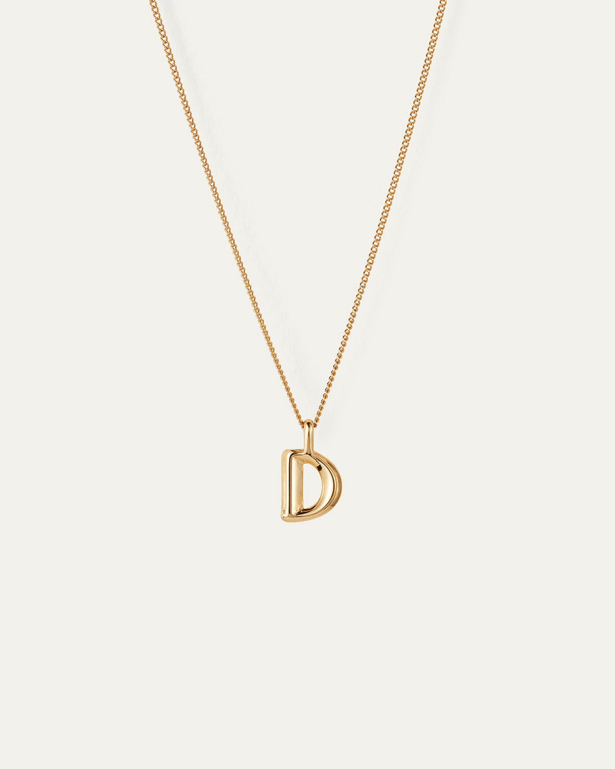 Monogram Necklace | Initial Letter Necklace | Necklace with D | JENNY BIRD
