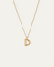 Monogram Necklace | Initial Letter Necklace | Necklace with D | JENNY BIRD