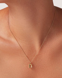 Monogram Necklace | Initial Letter Necklace | Necklace with D | JENNY BIRD