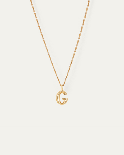 Monogram Necklace | Initial Letter Necklace | Necklace with G | JENNY BIRD