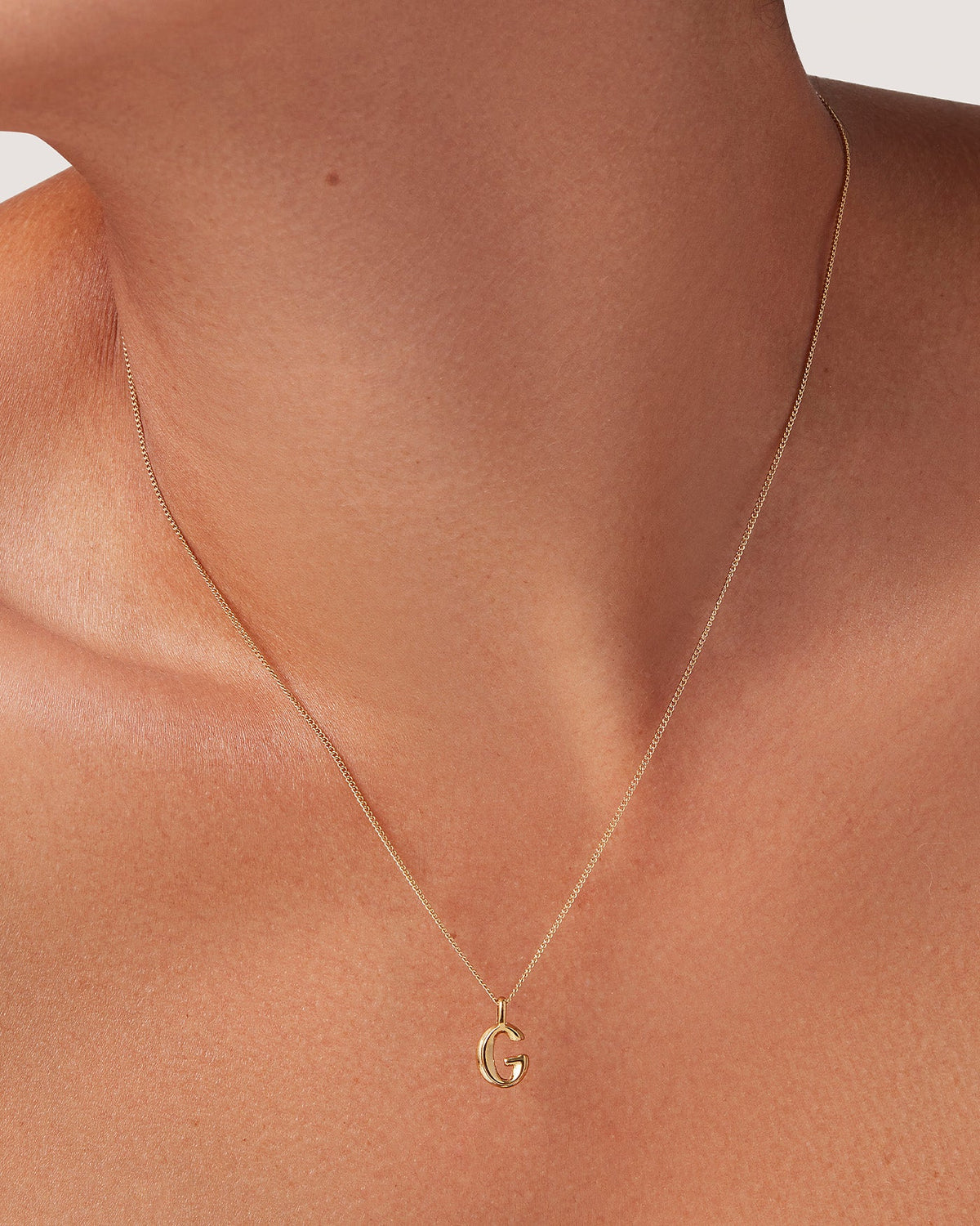 Monogram Necklace | Initial Letter Necklace | Necklace with G | JENNY BIRD