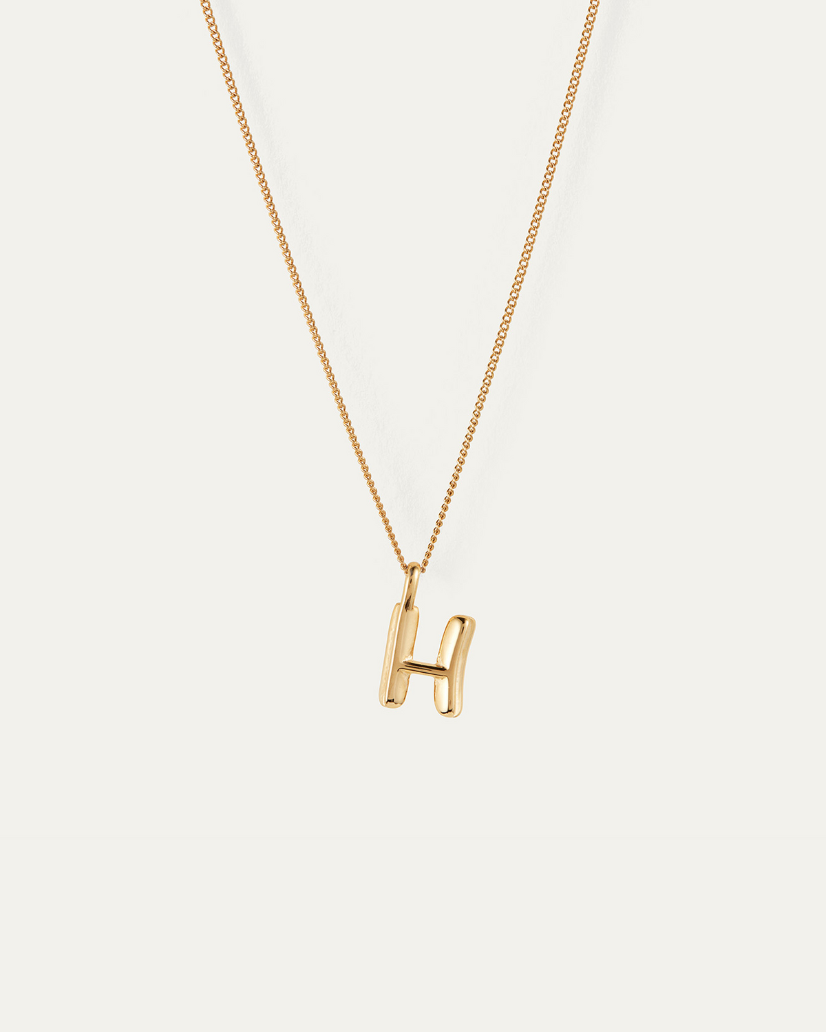 Monogram Necklace | Initial Letter Necklace | Necklace with H | JENNY BIRD