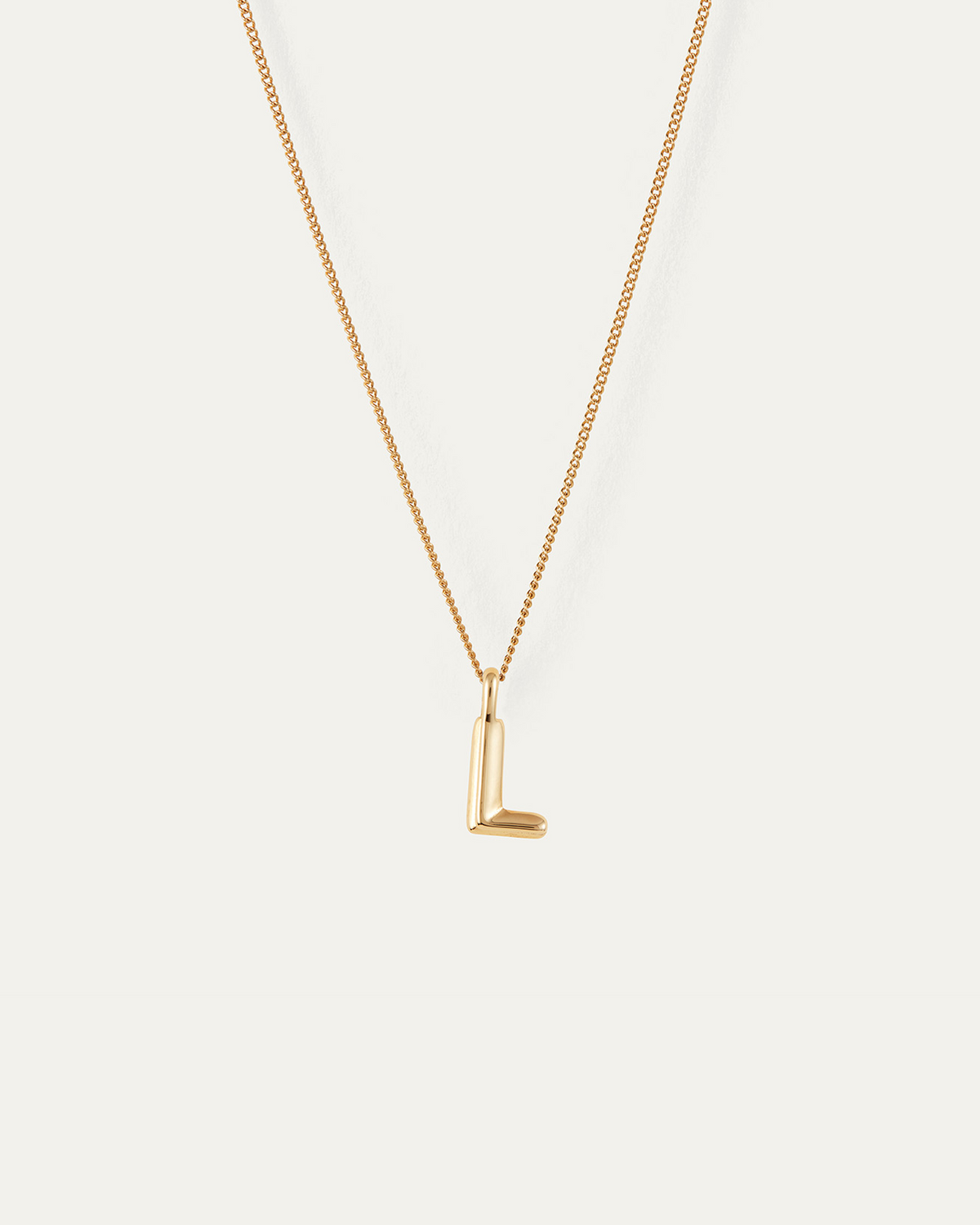 Monogram Necklace | Initial Letter Necklace | Necklace with L | JENNY BIRD