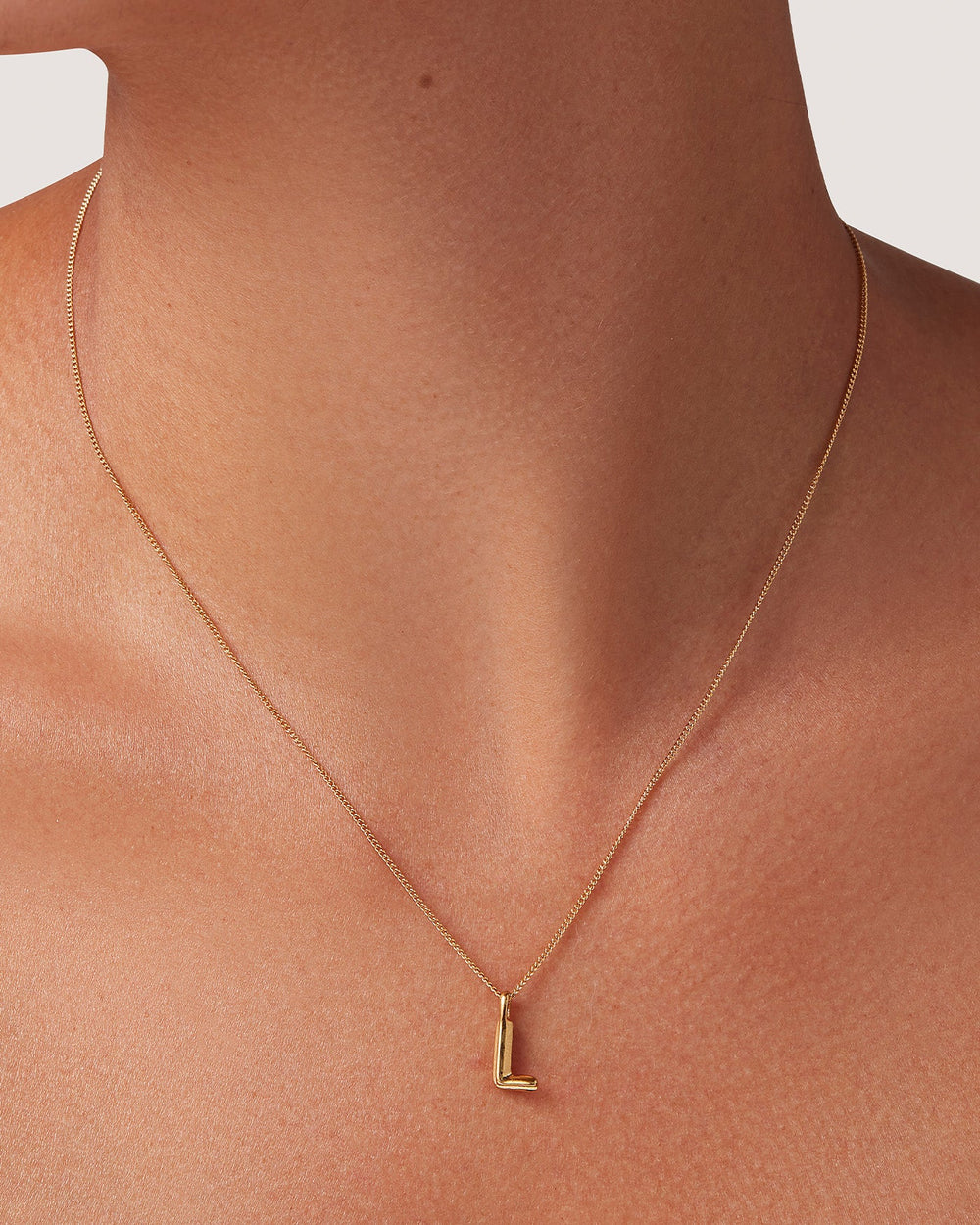 Monogram Necklace | Initial Letter Necklace | Necklace with L | JENNY BIRD