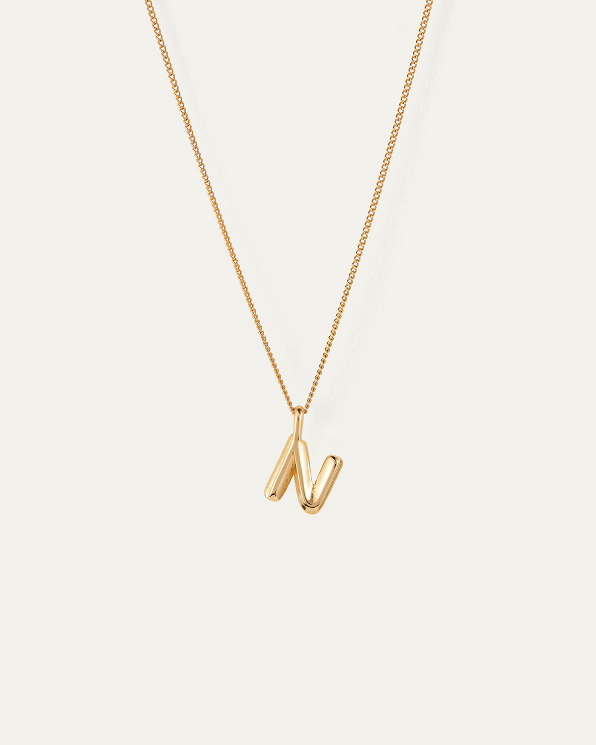 Monogram Necklace | Initial Letter Necklace | Necklace with N | JENNY BIRD