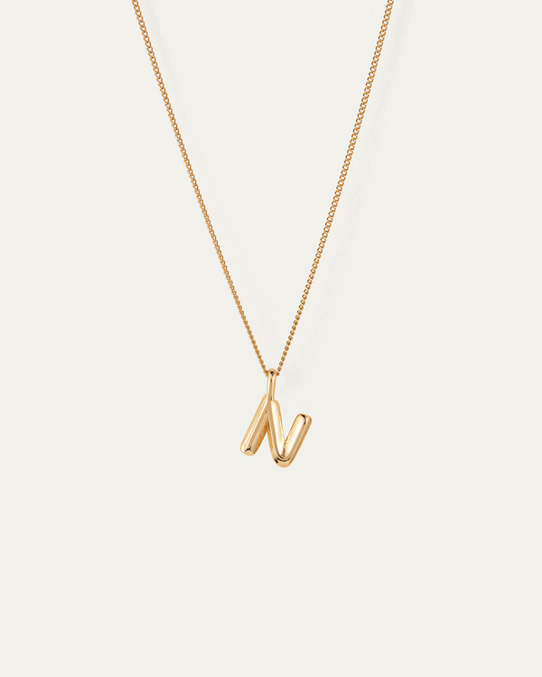 Monogram Necklace | Initial Letter Necklace | Necklace with N | JENNY BIRD