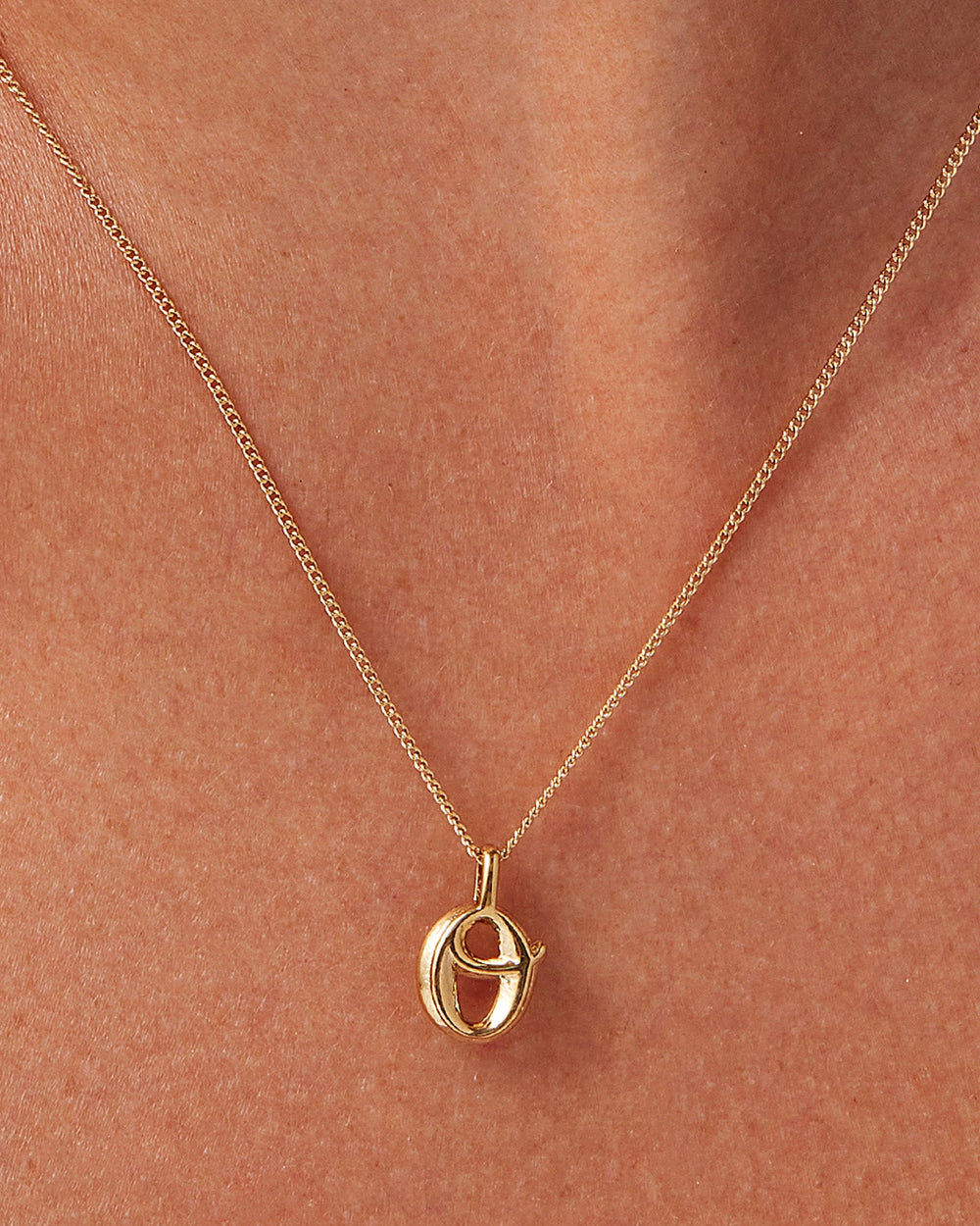 Monogram Necklace | Initial Letter Necklace | Necklace with O | JENNY BIRD