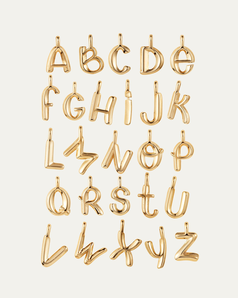 Monogram Necklace | Initial Letter Necklace | Necklace with R | JENNY BIRD