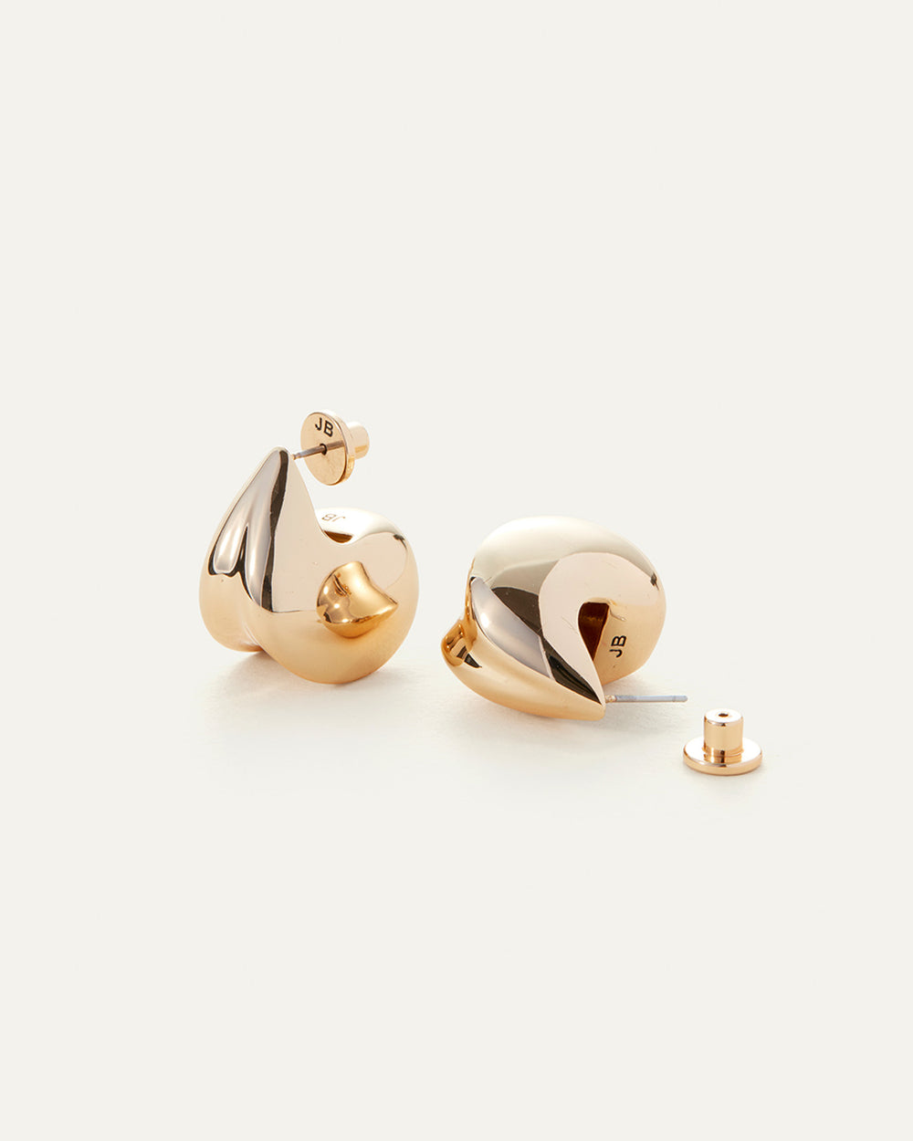 Paige Puff Gold Teardrop Earrings | JENNY BIRD