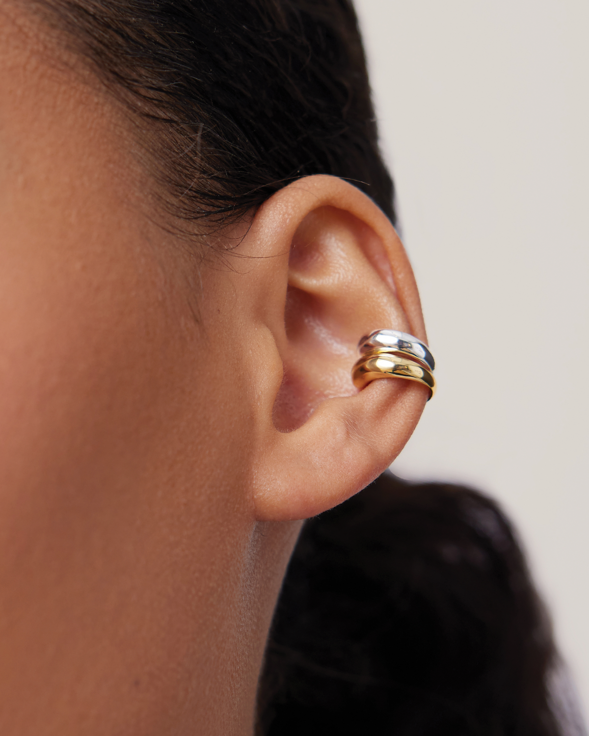 Sila Ear Cuff Set Small | Mixed Metal Earrings | JENNY BIRD