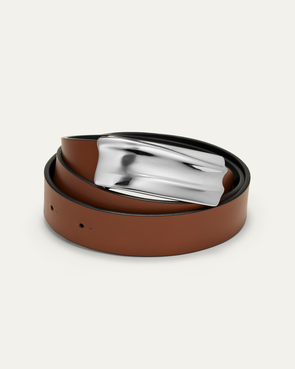 Sundra Convertible Silver Leather Belt | JENNY BIRD