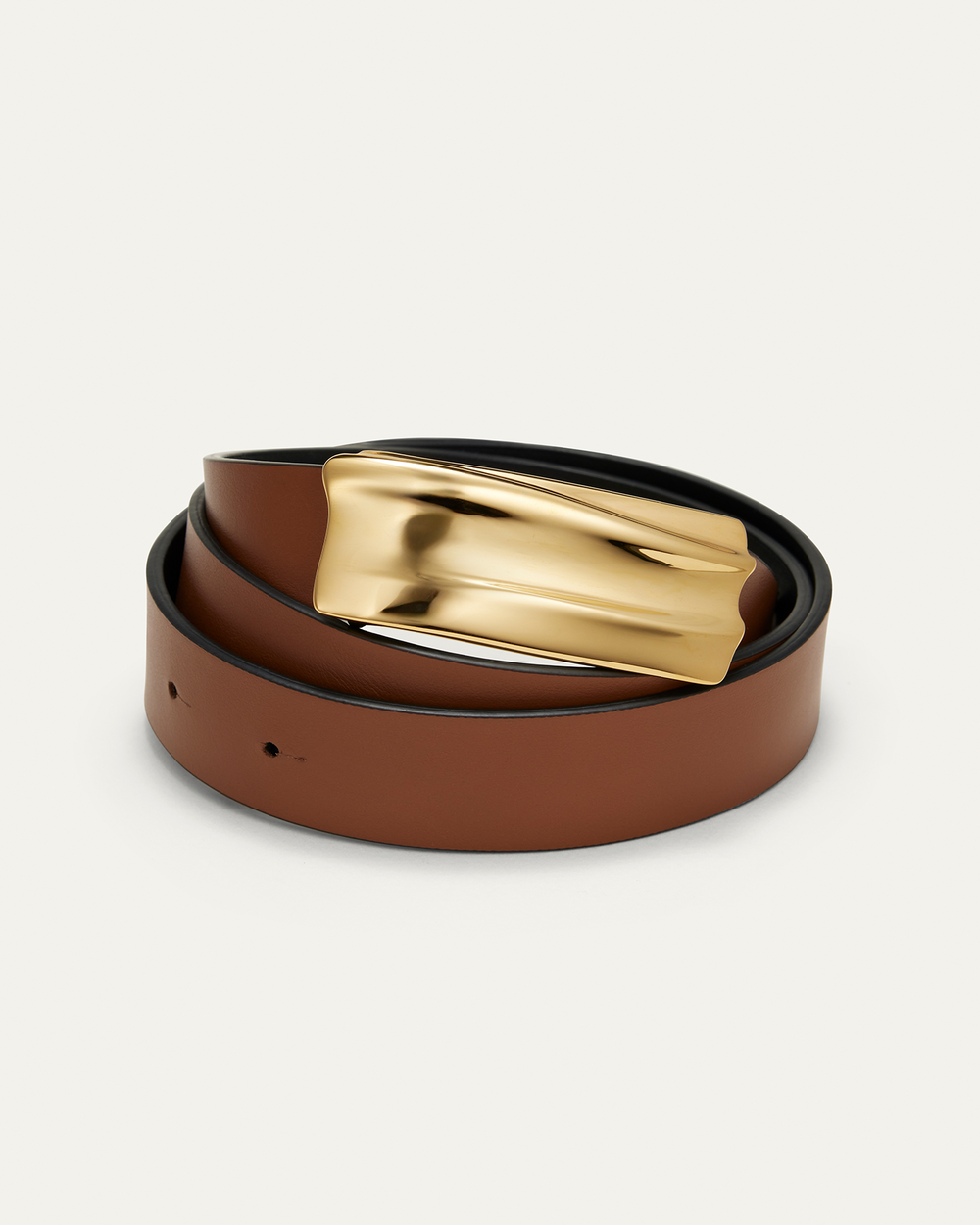 Sundra Convertible Gold Leather Belt | JENNY BIRD