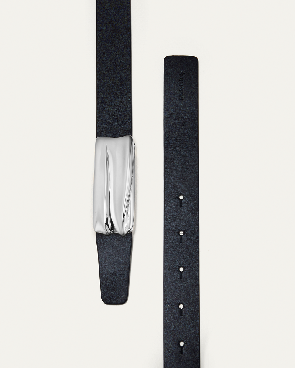 Sundra Convertible Silver Leather Belt | JENNY BIRD
