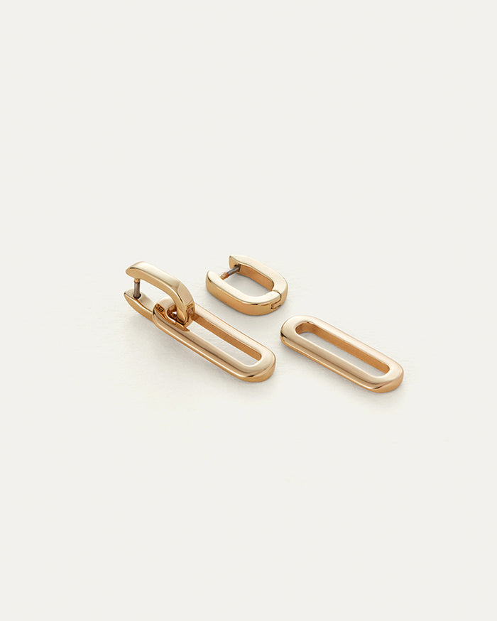 Teeni Detachable Link Earrings Gold | JENNY BIRD