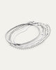 The Statement Anklet Stack - Silver | JENNY BIRD