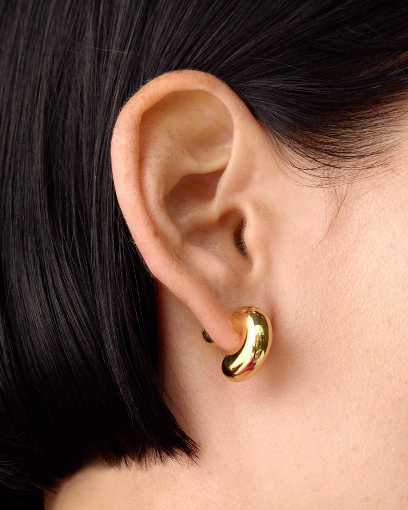 Tome Hoops - Small Gold | JENNY BIRD