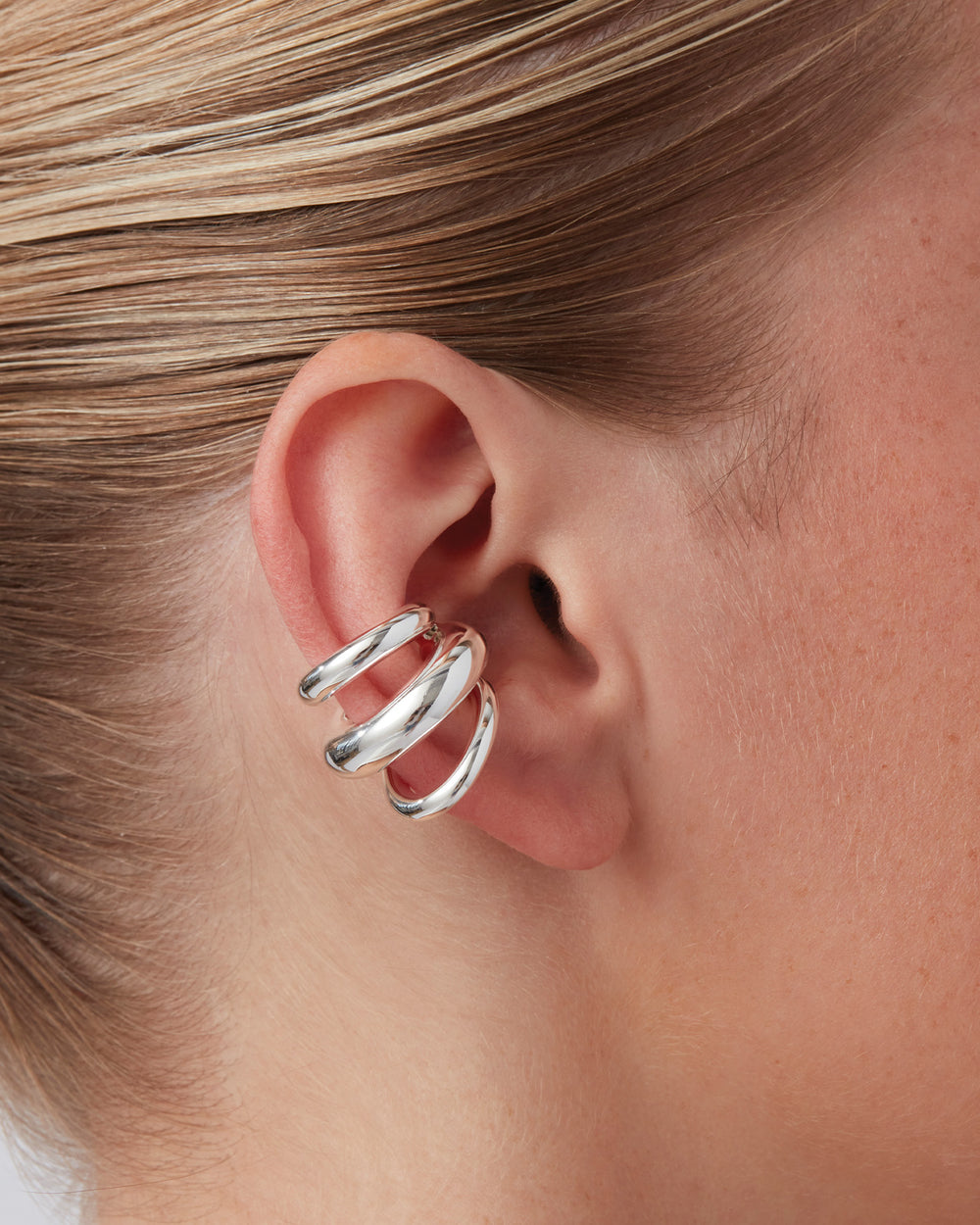 Tome Triple Ear Cuff Silver | No-Piercing Ear Cuff | JENNY BIRD